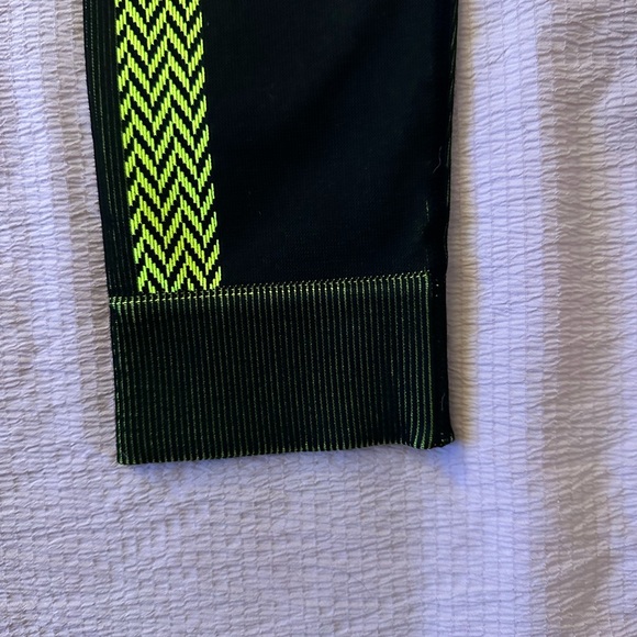 Fabletics | Pants & Jumpsuits | Fabletics Black And Neon Green Legging ...